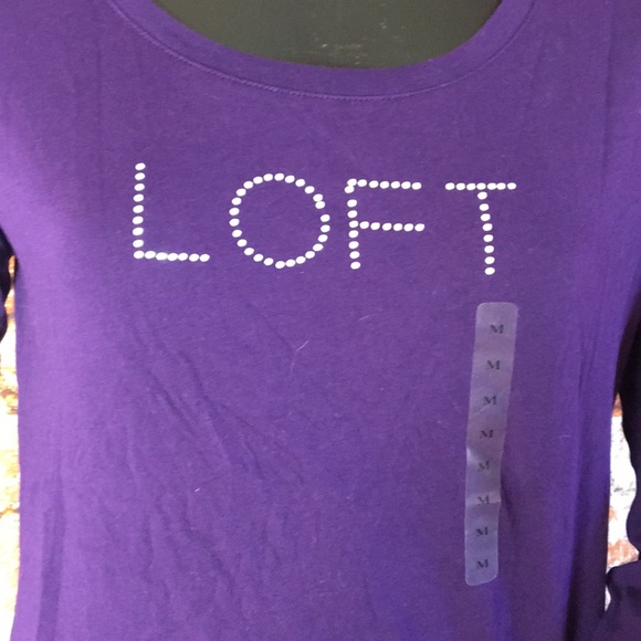 LOFT | Tops | Loft Long Sleeve Purple Shirt | Poshmark